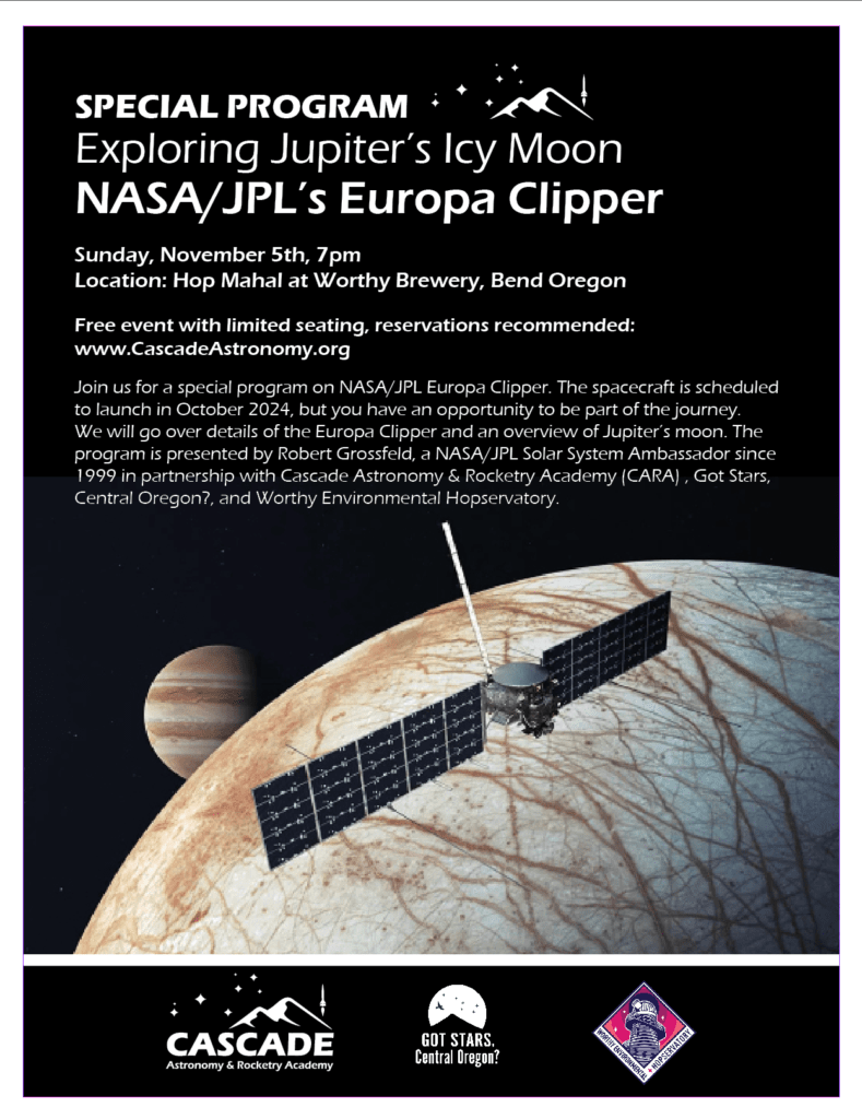 Europa Clipper Program - Cascade Astronomy & Rocketry Academy
